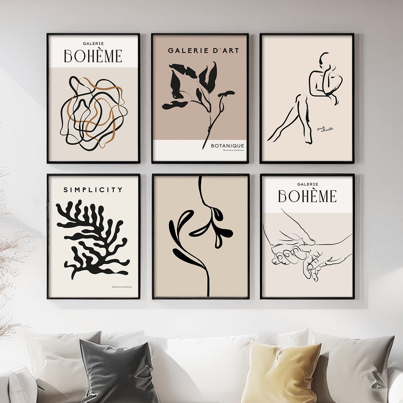 【送料無料】[BOTANIQUE：A]抽象・ベージュブラウンデザイン×キャンバスアート×アートポスター【1~3営業日で出荷・国内配送】[f869]｜ROOM IKAKO -Interior ...