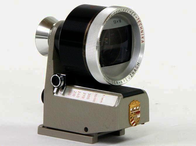 Linhof 5×7in 用 マルチフォーカスビューファインダー リンホフスーパーテヒニカ5×7in用 120mm～500mm ズーム式 元箱 ...